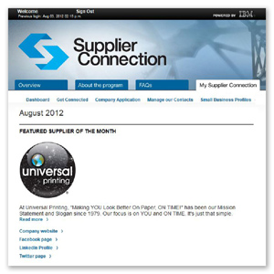 Universal Printing: Supplier‐Connection Supplier of the Month | Universal Printing | Raleigh ...
